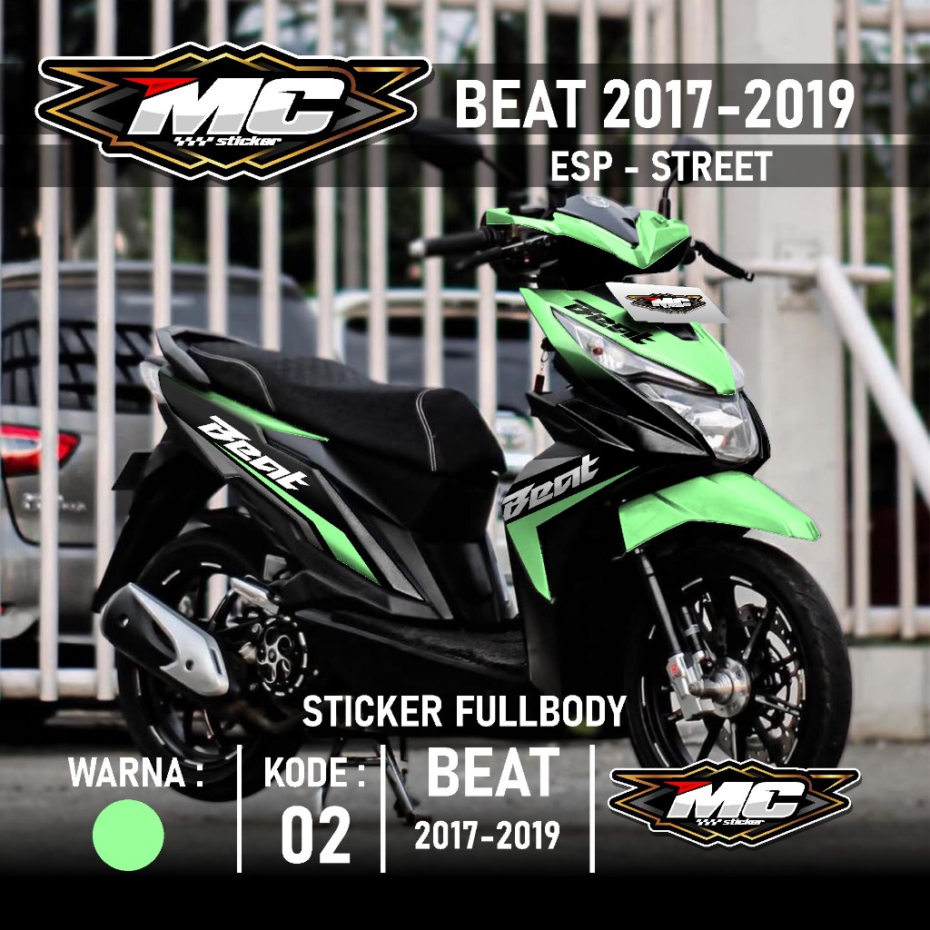 Mc Cutting Sticker Decal Sticker Beat ESP STREET 2017 2018 2019 Full ...