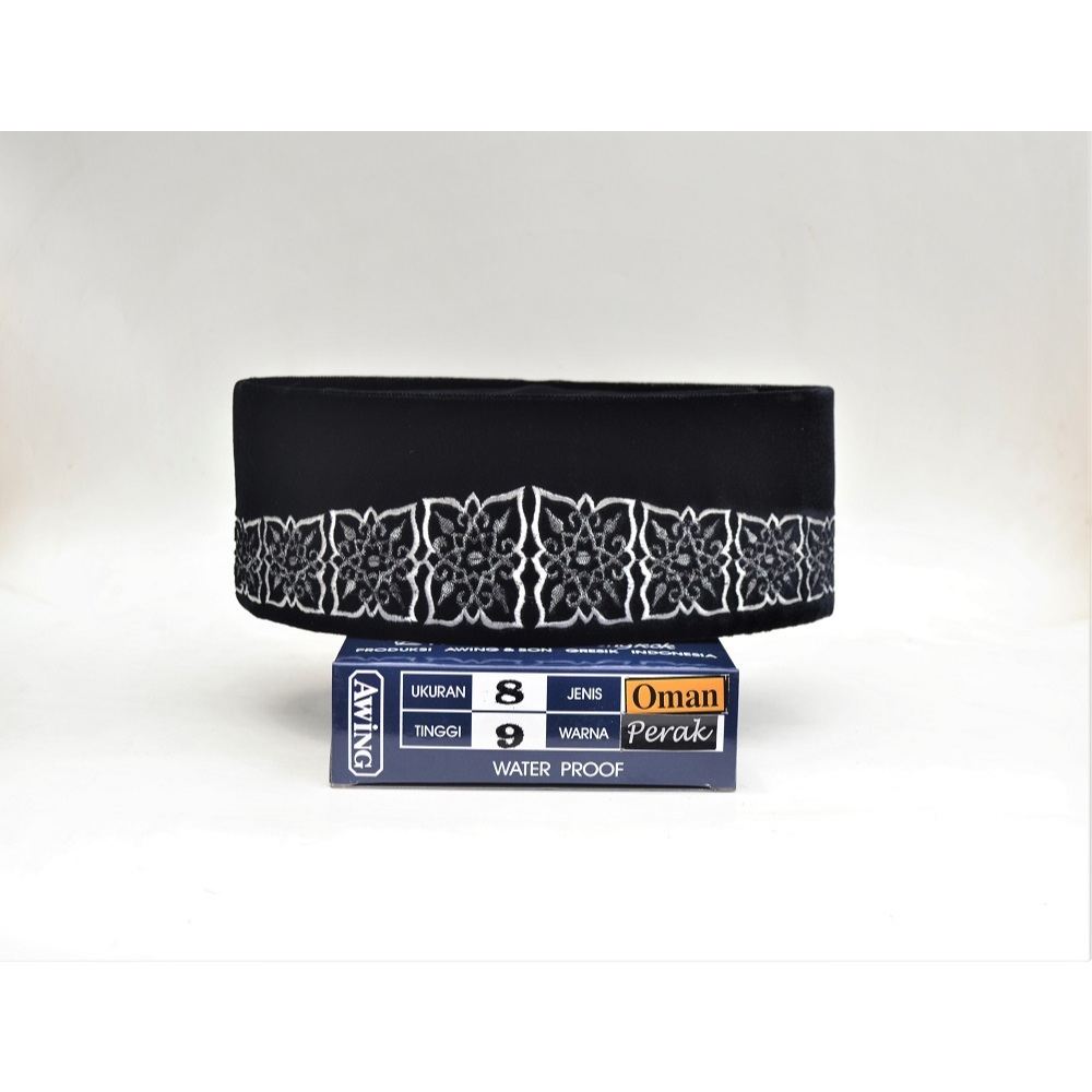 Awing SONGKOK ORIGINAL Silver OMAN Motif PECI AWING ORIGINAL | Shopee ...