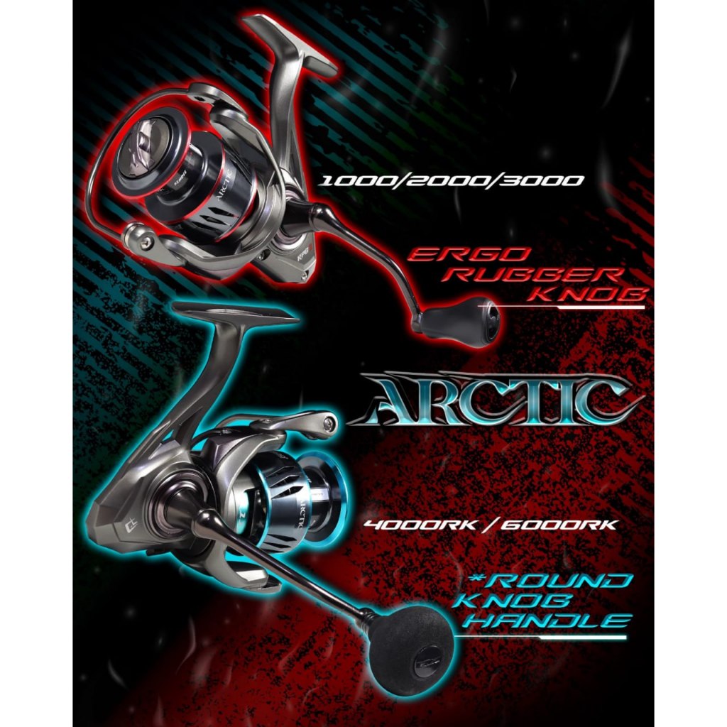 DAIDO ARCTIC Power Handle Reel SW Quality (Bonus Drag Knob) | Shopee ...