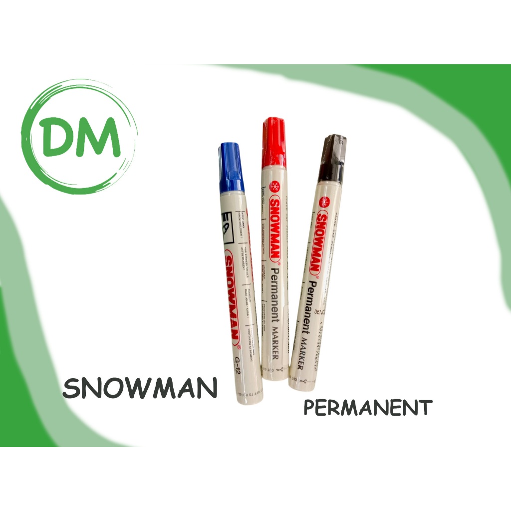 Snowman G12 PERMANENT MARKERS | Shopee Philippines