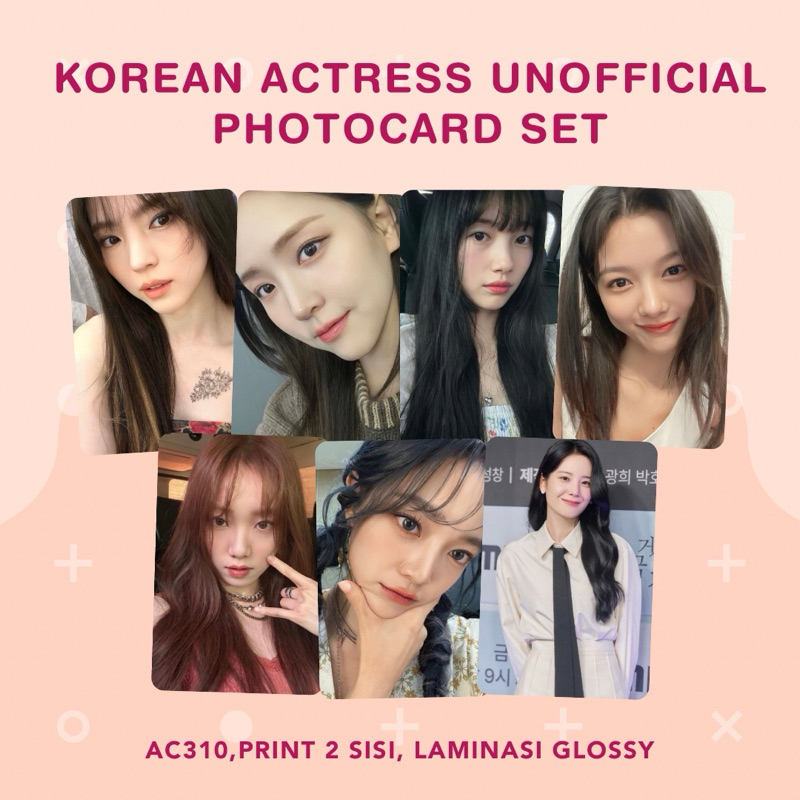 [SET] Korean IU Actress Photocard / Jung So Min / Kim Jiwon / Kim Yoo Jung / Go Youn Jung / Moon ...