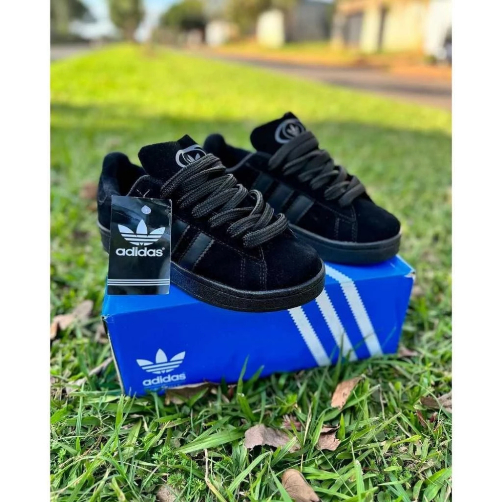 HITAM Latest Plain Black Adidas Campus 00s Shoes Sneakers for Women ...