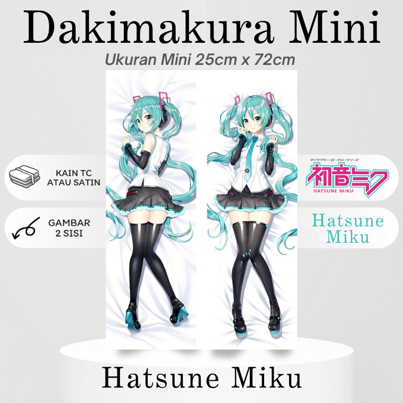 Dakimakura Mini Hatsune Miku Vocaloid Anime Waifu Mini Hatsune Miku ...