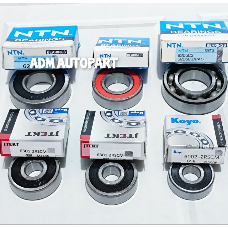 Bearing RASIO GEAR BOX AXLE SET 6PCH KOYO/NTN JAPAN ORIGINAL, HONDA PCX ...