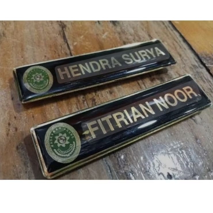Name Engraved Name Chest fiber Coated MA Logo (Magnet) | Shopee Philippines