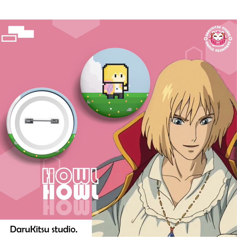 Badge/button Pin/Pin/Studio Ghibli/Howl/Ponyo/Kawaii/Spirated Away ... Badge/button Pin/Pin/Studio Ghibli/Howl/Ponyo/Kawaii/Spirated Away ...