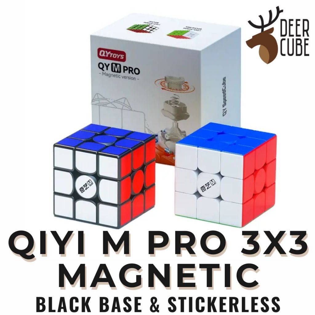 Qiyi M Pro 3x3 Box - Cubes Magnetic QY MPro MagLev BallCore UV Magnetic ...
