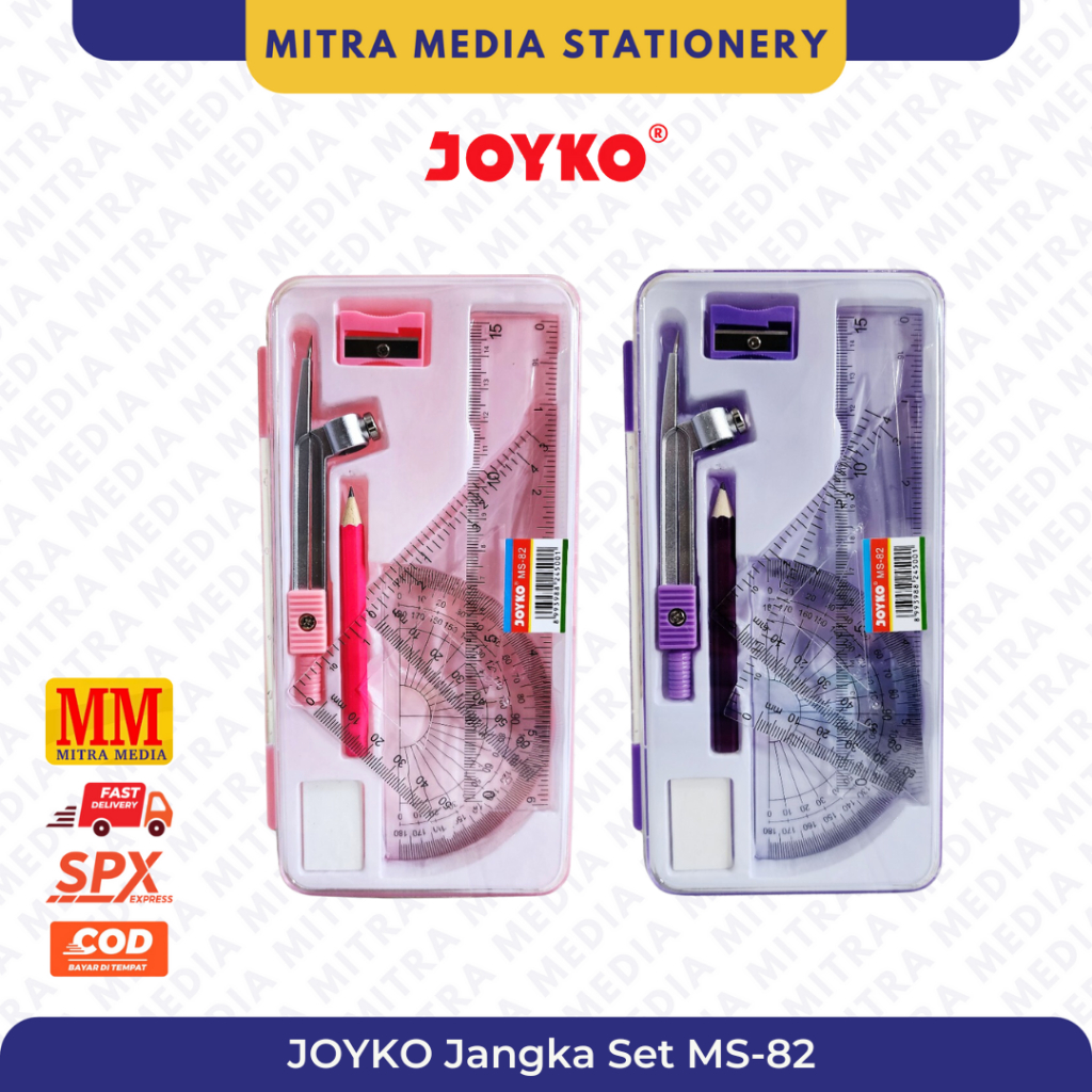 Anchor JOYKO MS-82 MATH SET/ CALIPER SET CASE COMPLETE Arc Ruler ...