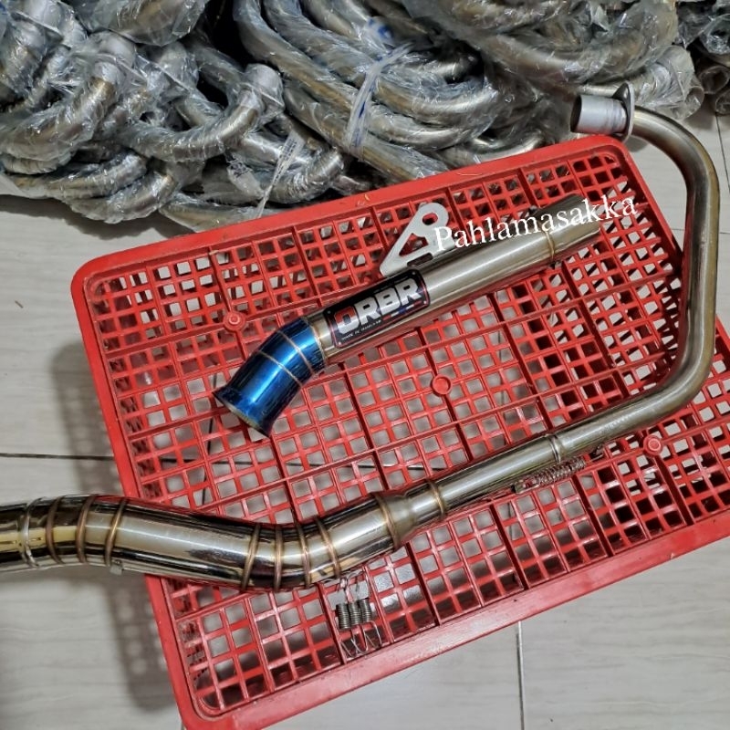 1set ORBR Super OPEN spec exhaust Rusi_TC125 150 skygo bajaj raider fi ...