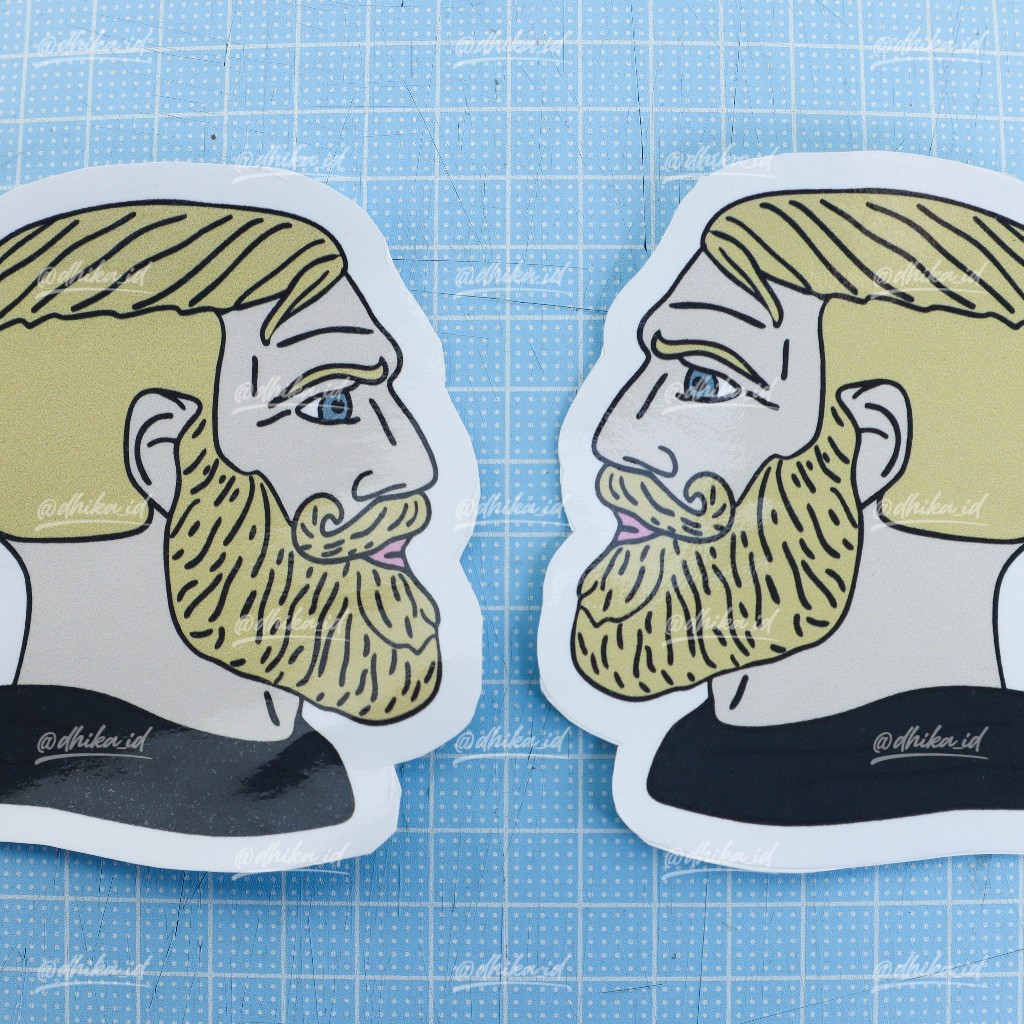 Cute Meme Yes Chad Sticker | Shopee Philippines
