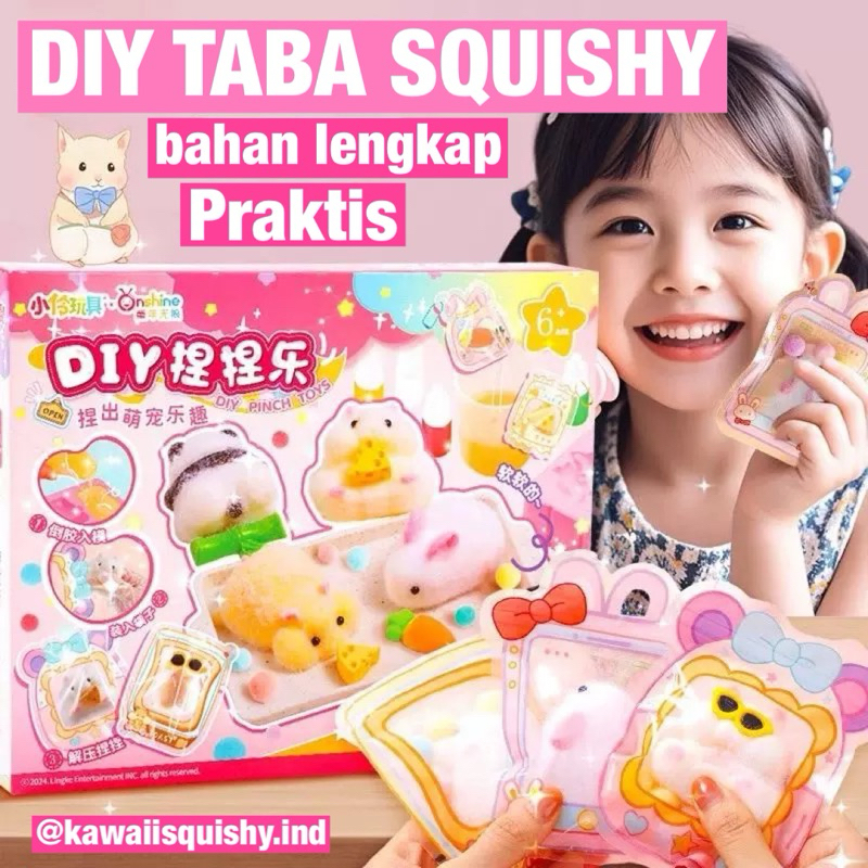 Diy Taba Squishy Hamster / Paw / Mooncake Making Taba Squishy at Home ...