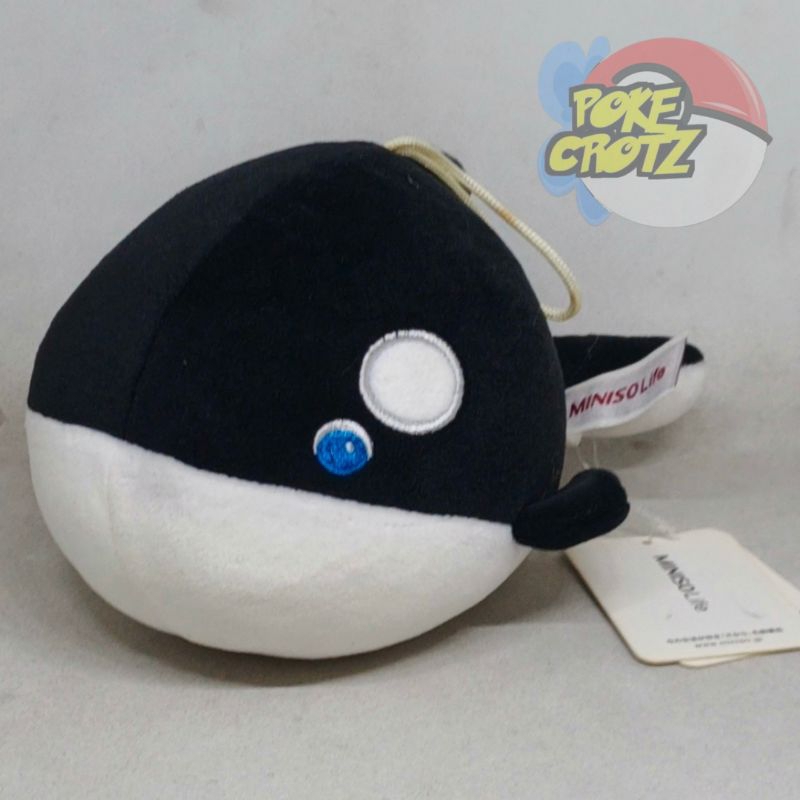 Miniso life whale small tag plush whale doll 19cm | Shopee Philippines