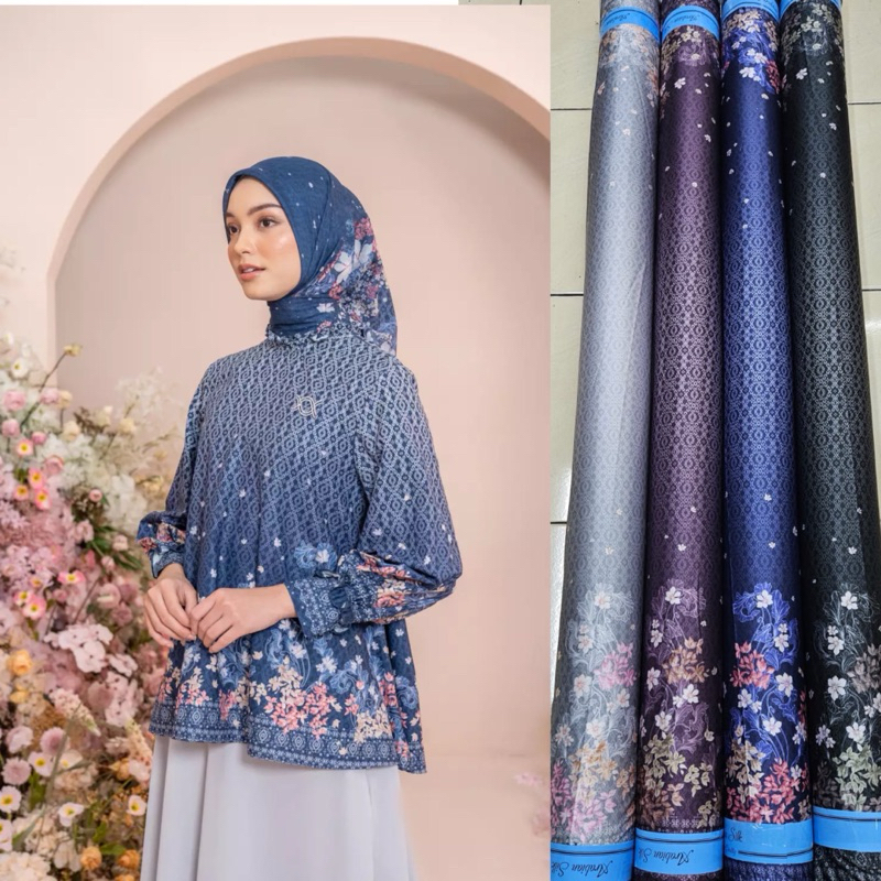 Arabian Silk Semi Silk Fabric with luxurious and cool motifs Risa ...