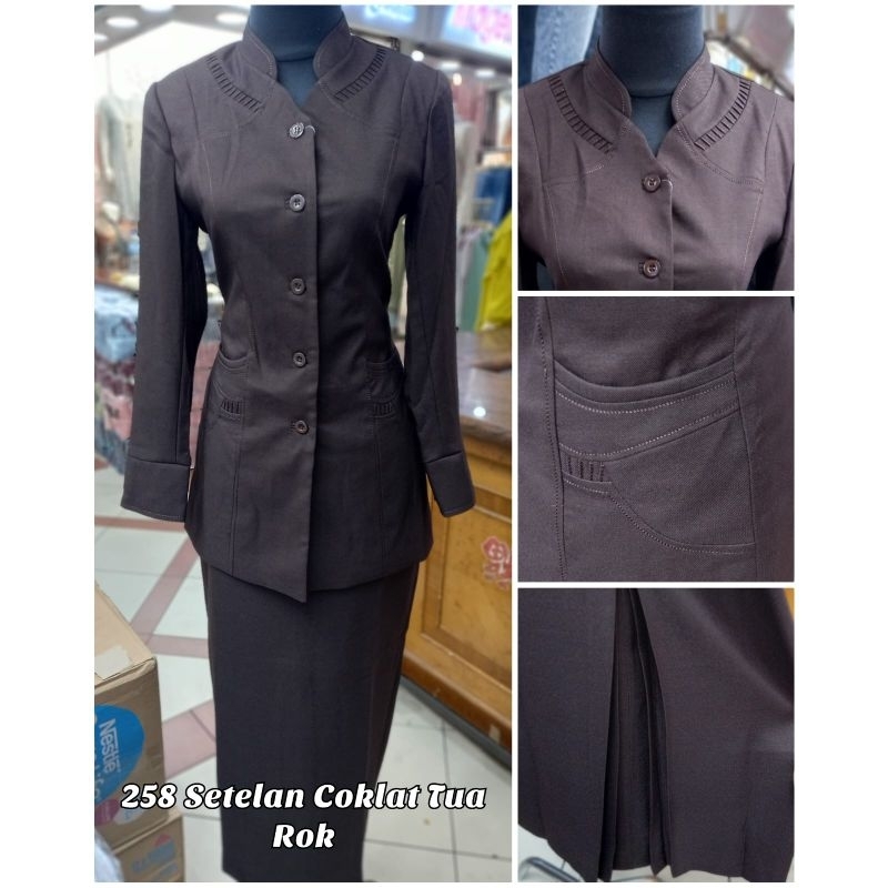 Dark brown prosecutor's blazer uniform made from premium polyester ...