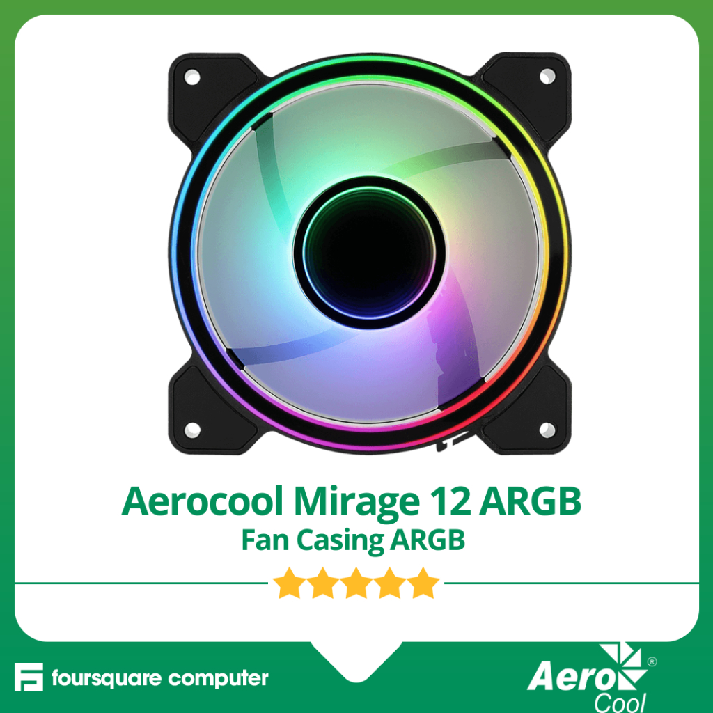 Aerocool Mirage 12 ARGB Black Fan Casing ARGB 12cm | Shopee Philippines