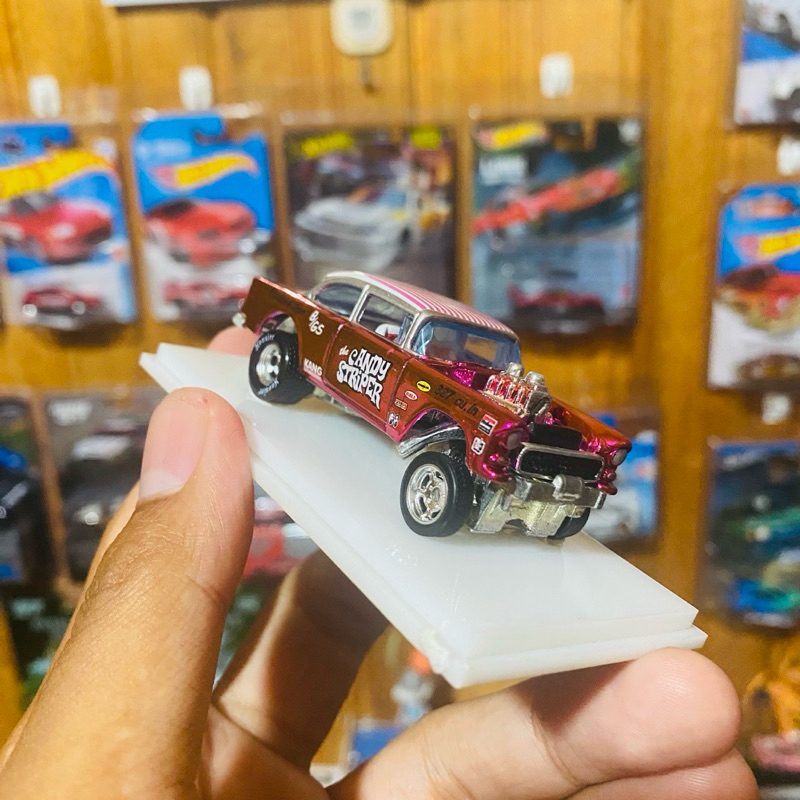 Hot Wheels Candy Striper Pink Rlc 55 Chevy Custom Gasser Air Bell ...
