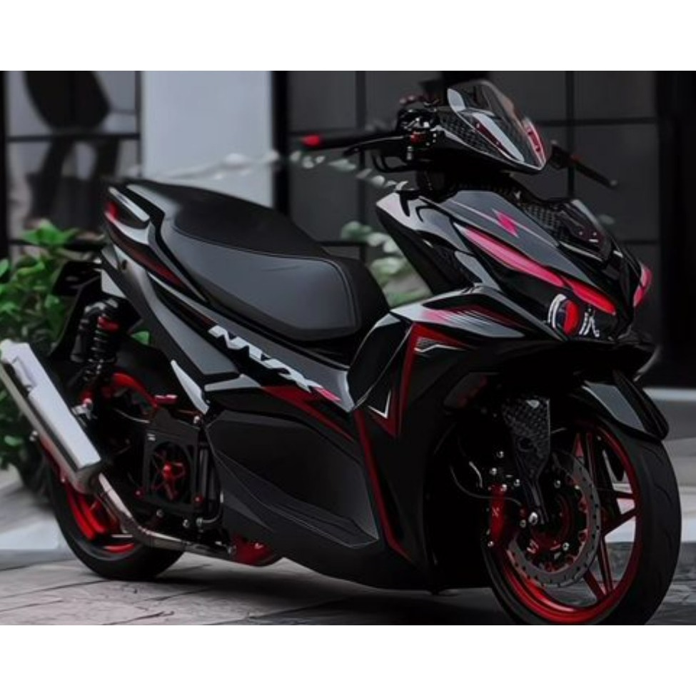 STRIPING COSTUM NVX AEROX ALL NEW CONNECTED 155 MAXDECAL TRANSPARENT ...