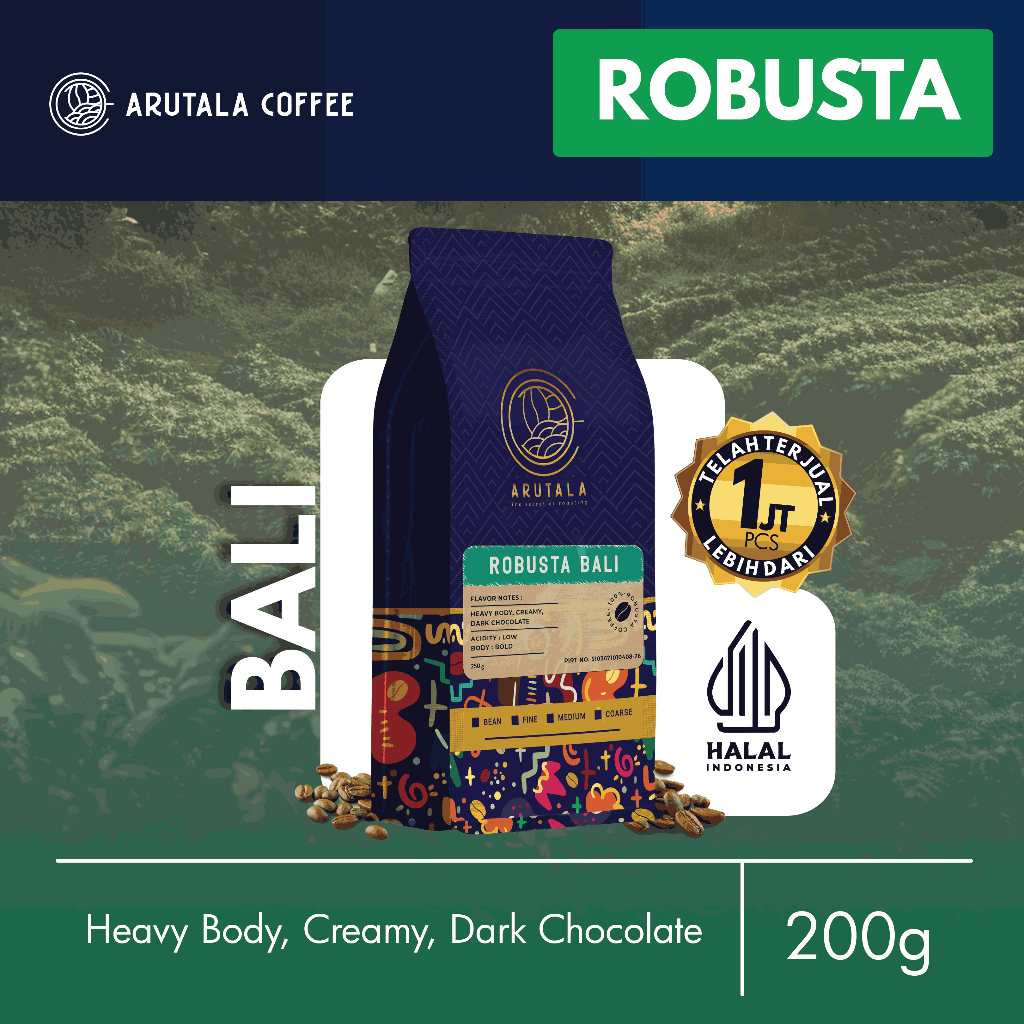 ARUTALA Bali Robusta coffee 200 grams | Shopee Philippines