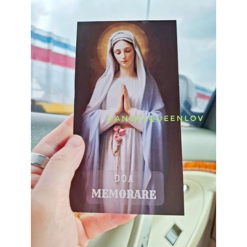 Memorare prayer sheet (Leaving the Virgin Mary) | Shopee Philippines
