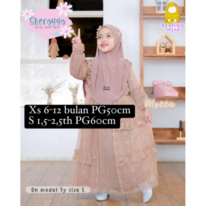 Sherayya syafiqa hijab children's gamis | Shopee Philippines