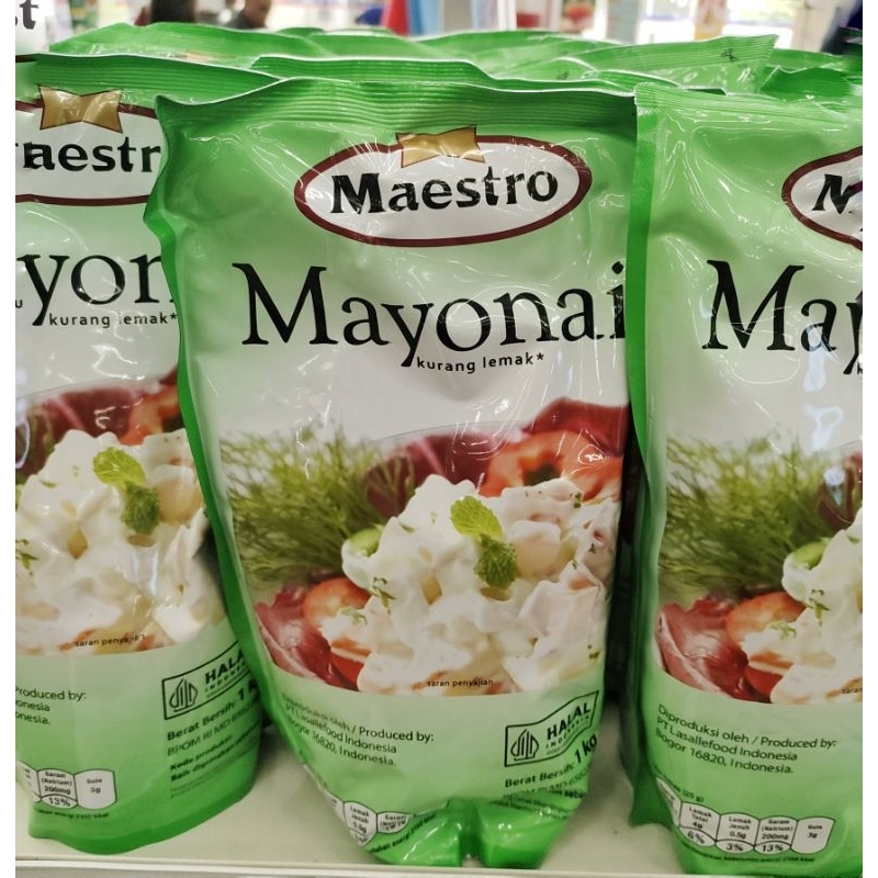 Mayonnaise maestro 1kg/light mayo refill pouch 1kg | Shopee Philippines