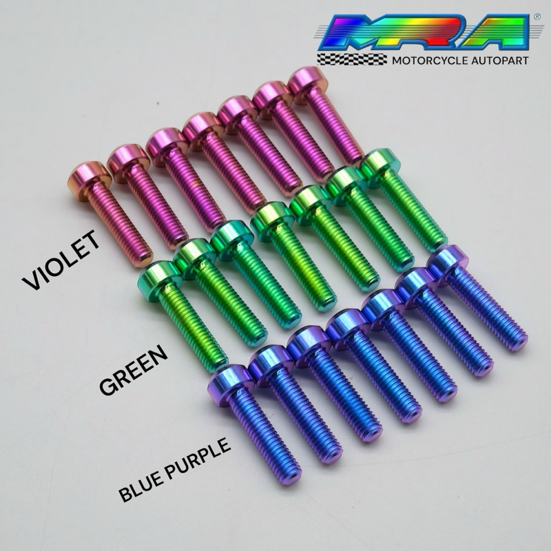 Ninja R RR SS TANK LID TITANIUM BOLT CONTENTS 7 PCS THAILAND GR5 ...