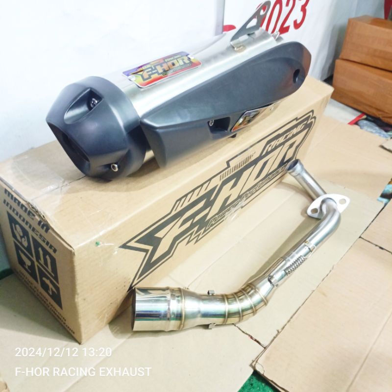 Original FHOR Standard racing exhaust for Vario NMAX AEROX PCX BeaT Fi ...