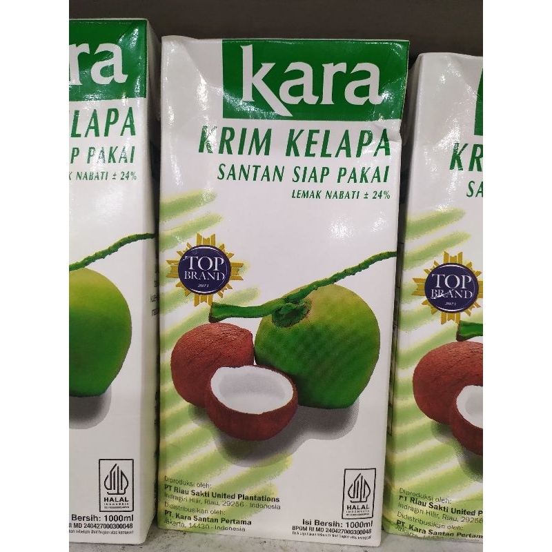 1 LITER 1000ML SUN KARA COCONUT MILK LIQUID COCONUT CREAM | Shopee ...