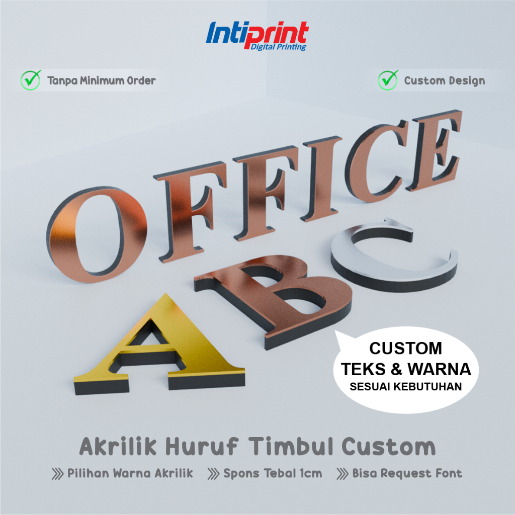 Custom Acrylic Embossed Letters - Acrylic Letter Sign / Acrylic 3D ...