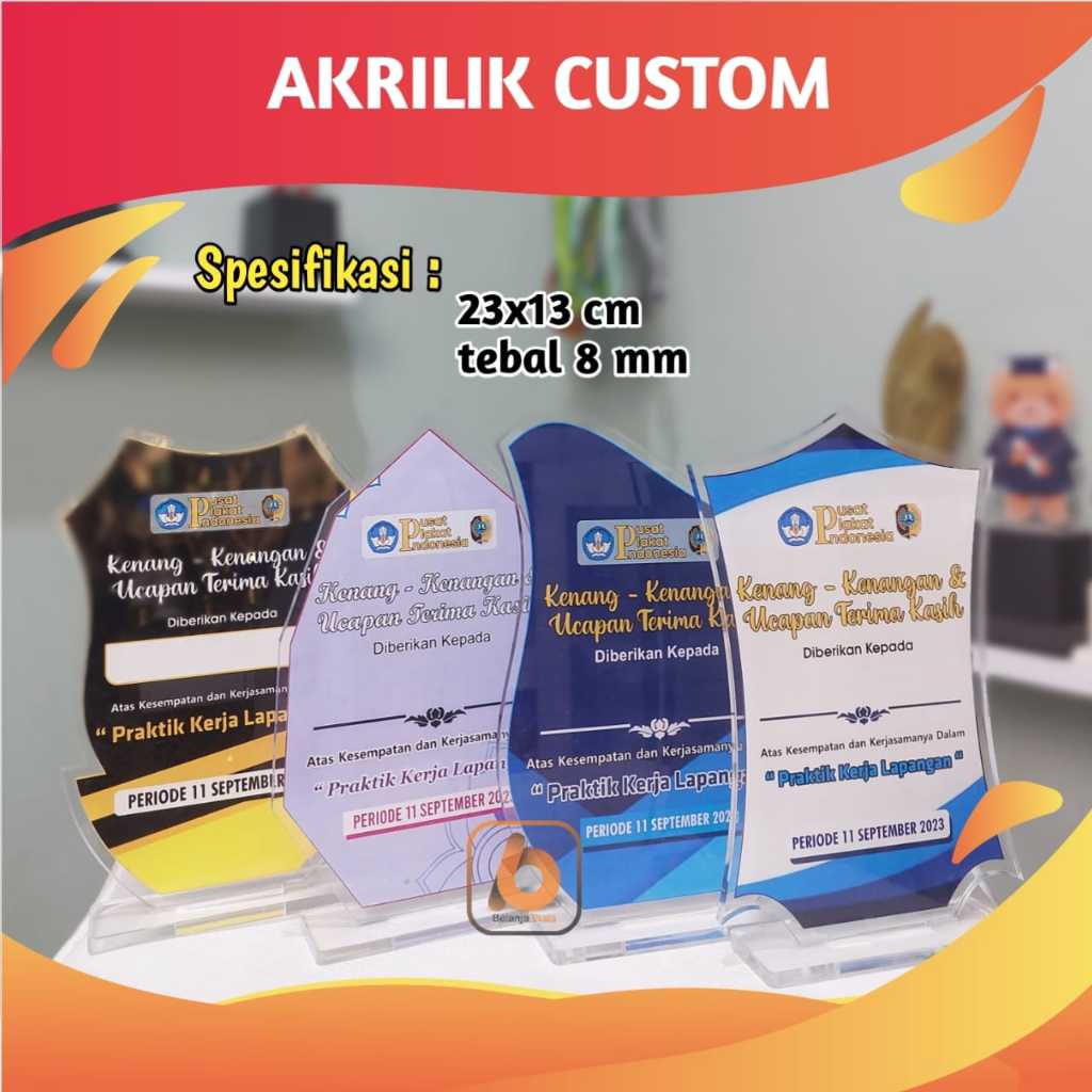 Custom ACRYLIC 8 MM THICK SIZE 23X13 CM | Shopee Philippines