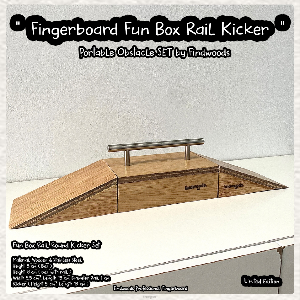 Fingerboard Fun Box Rail kicker Obstacle Portable by Findwoods | Shopee ...