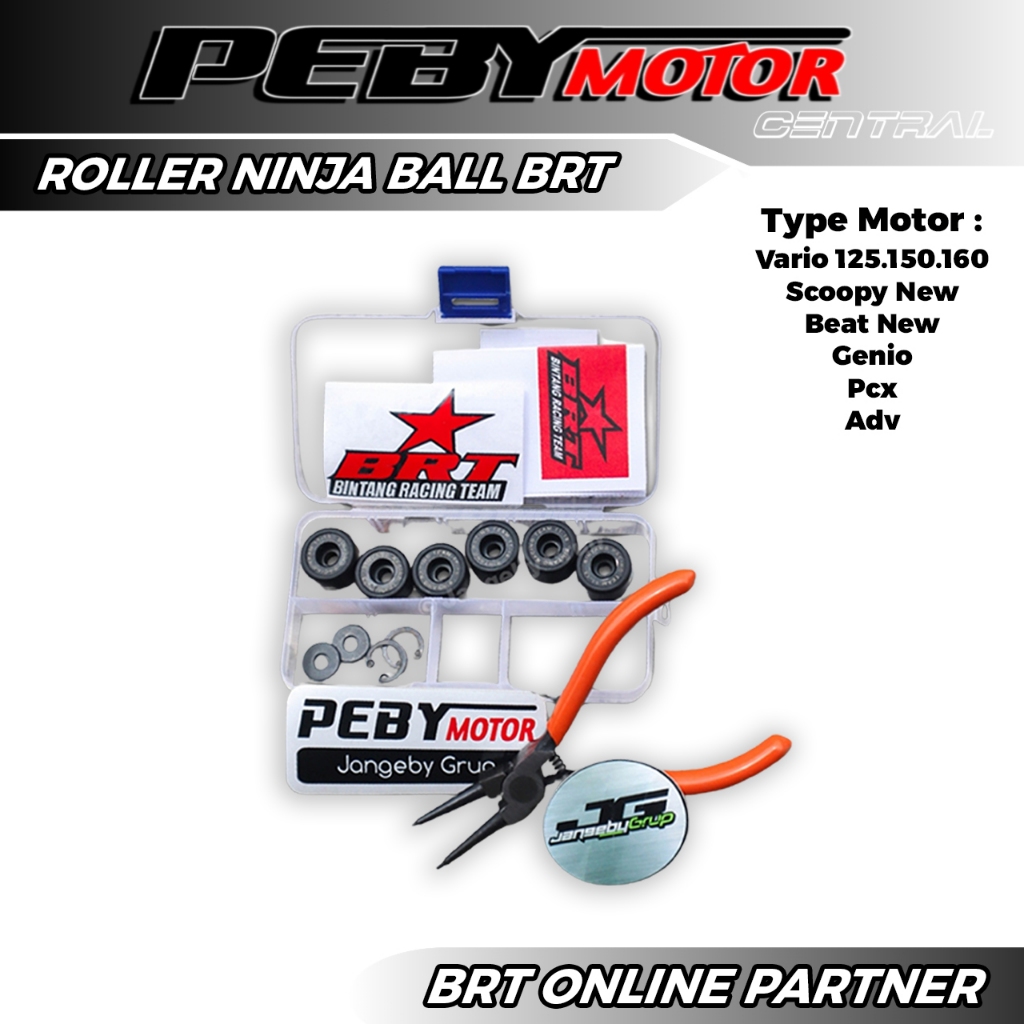 Ninja Ball Roller BRT Vario 125 Genio PCX Beat 2020 ORIGINAL | Shopee ...
