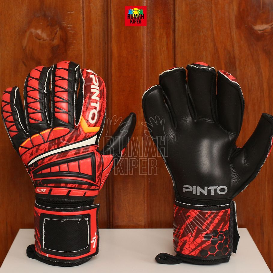 Pinto CLUBE RED/BLACK (SKU : PINTO2025) Bone Goalkeeper Gloves | Shopee ...