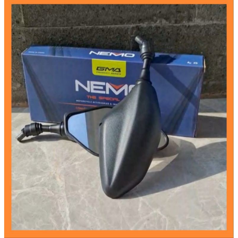 Original Xmax Nemo 3 Finger Lathe Mirror Universal Short Stem Lathe Mirror Semus Honda ...