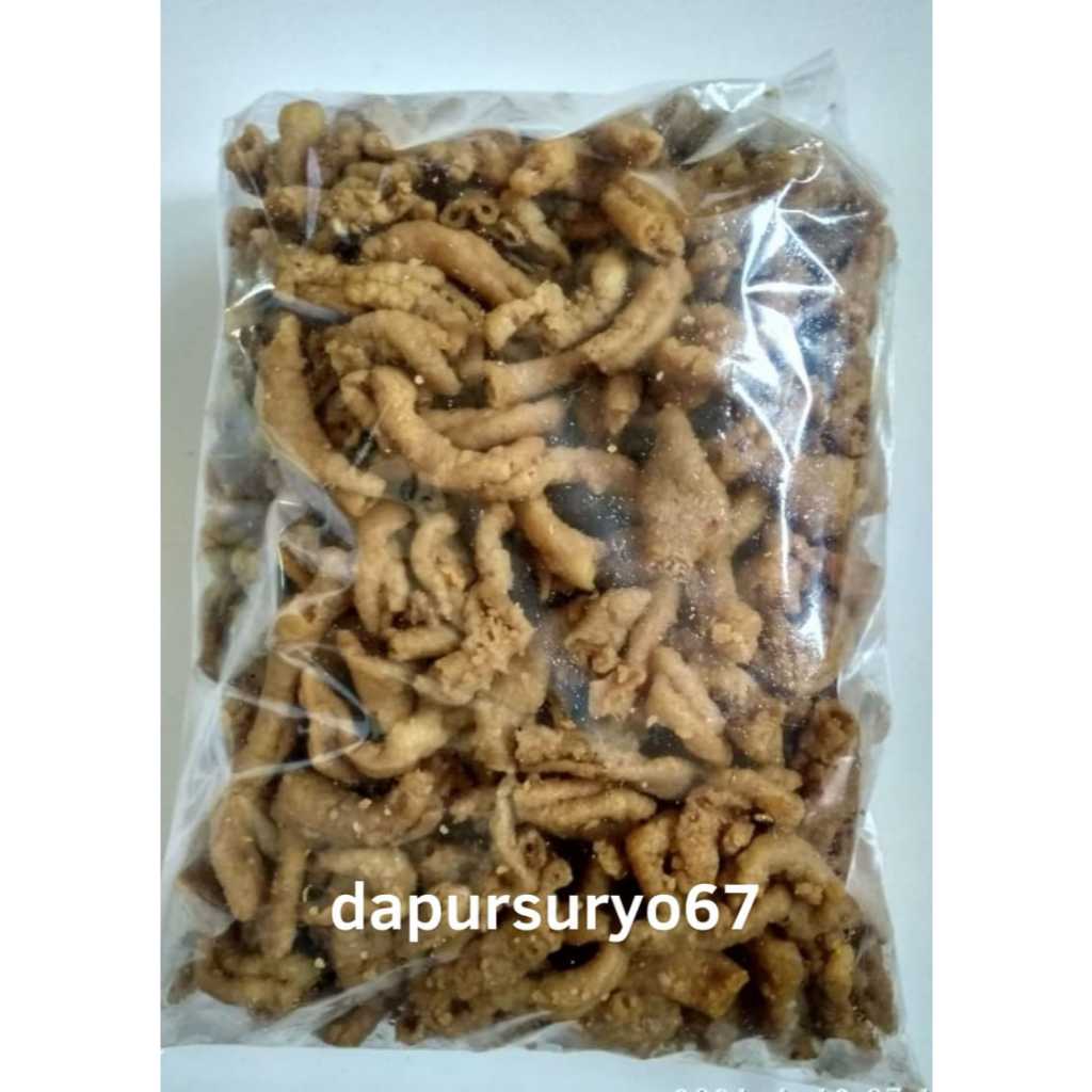 Spicy Crispy Chicken Intestine Chips Original Crispy Orange Leaves ...