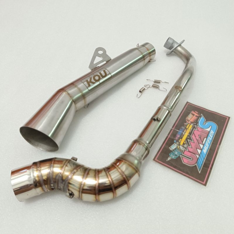 Kou mahachai pipe tube type exhaust 1set for Rusi tc125/155 Tmx125/155 ...
