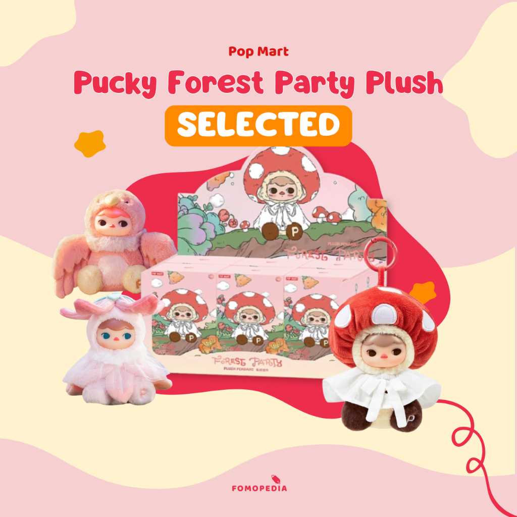 Popmart PUCKY FOREST PARTY SERIES PLUSH PENDANT | Shopee Philippines