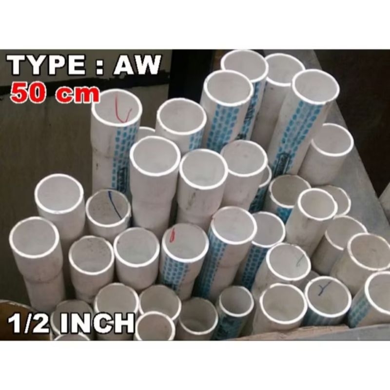 Aw type pipe 1/2 inch 50cm | Shopee Philippines