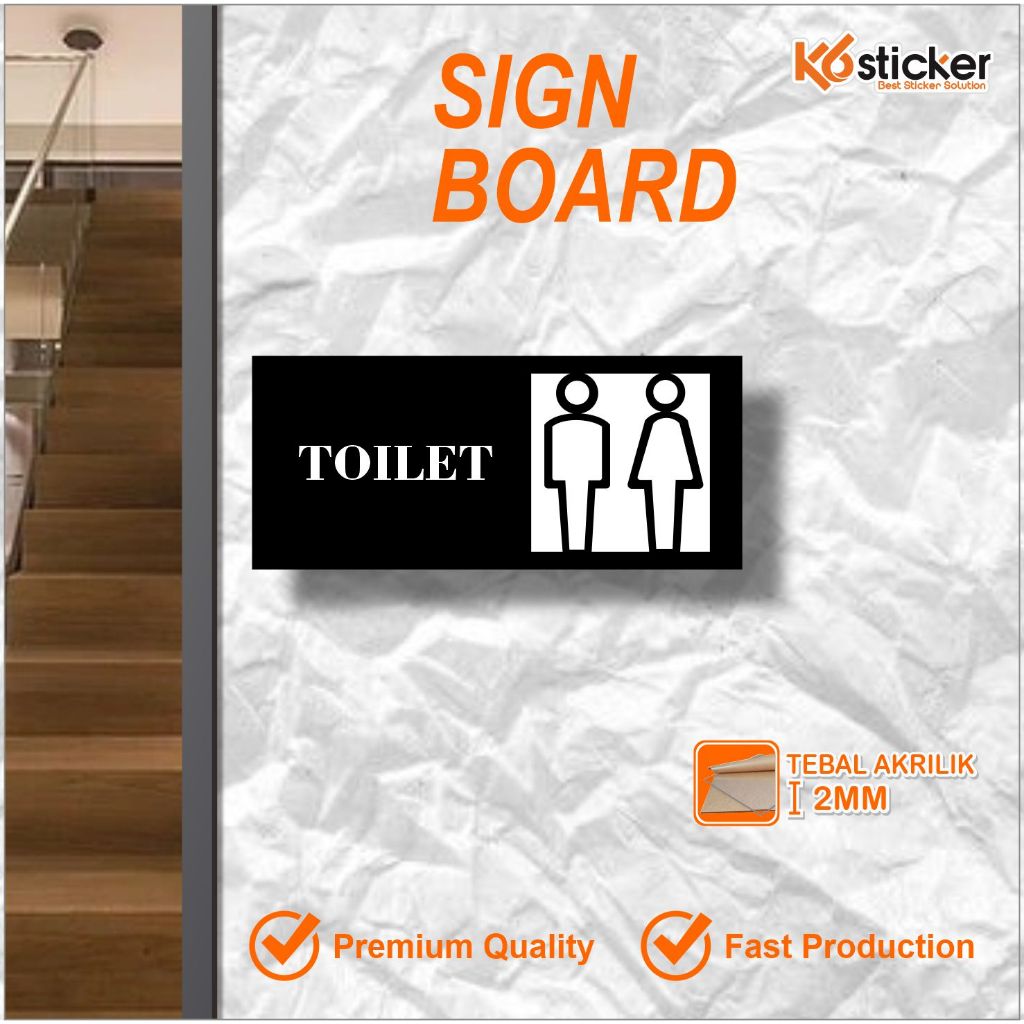 Cool TOILET SIGN BOARD | Shopee Philippines