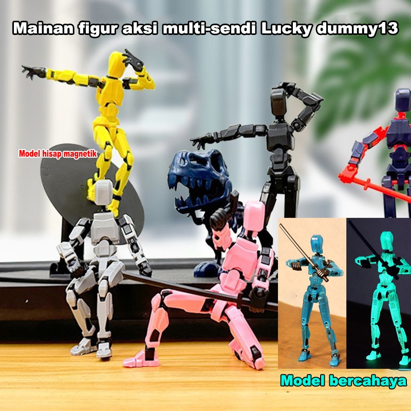 Luminous Full set Dummy 13 Action Figures Lucky 13 Articulated Action ...