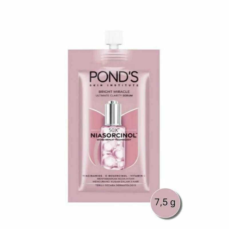 Facial Serum Sachet 1pcs Pond's Bright Miracle Ultimate Clarity Serum 7 ...