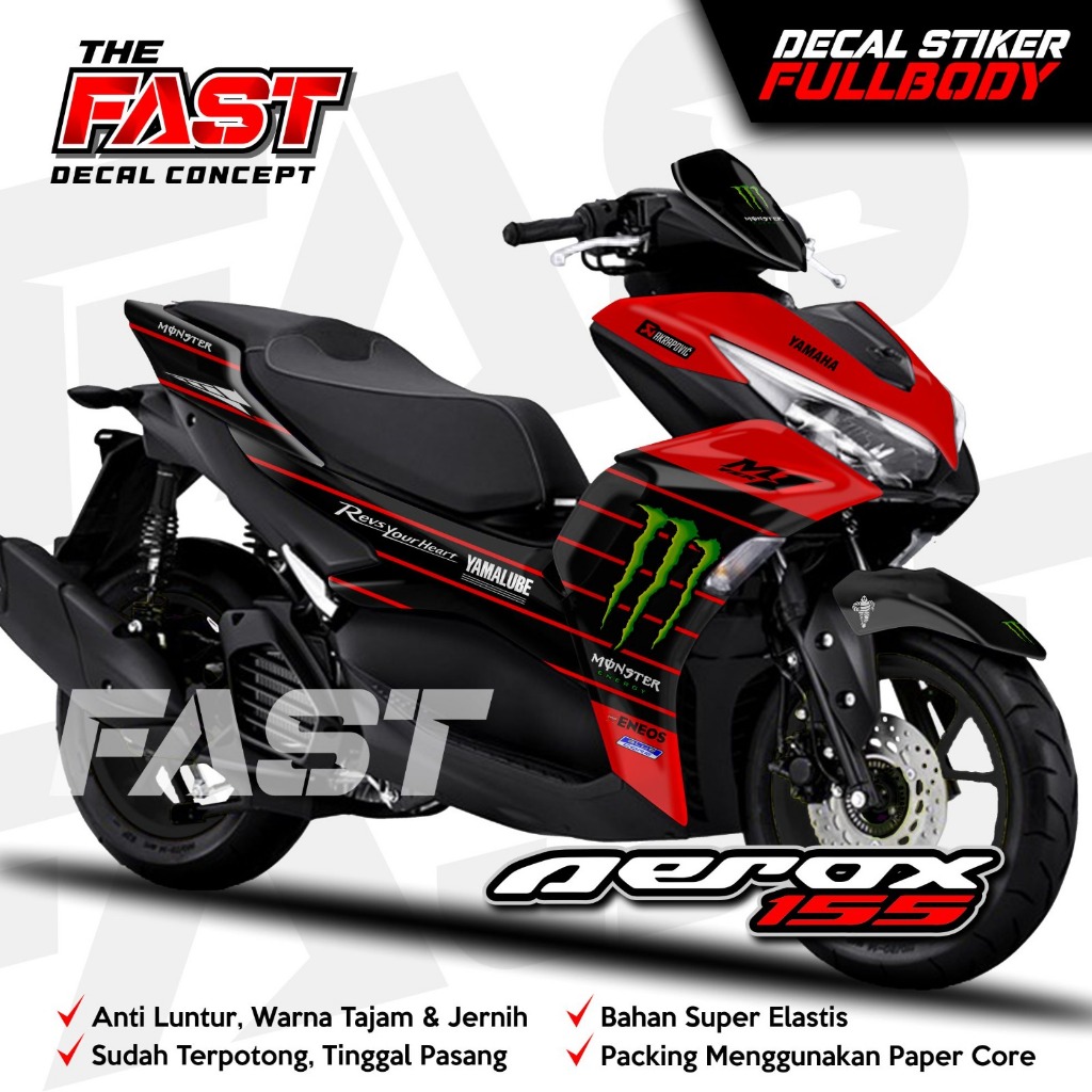 Aerox new full body decal Sticker new Latest motif Sticker decal Can Be ...