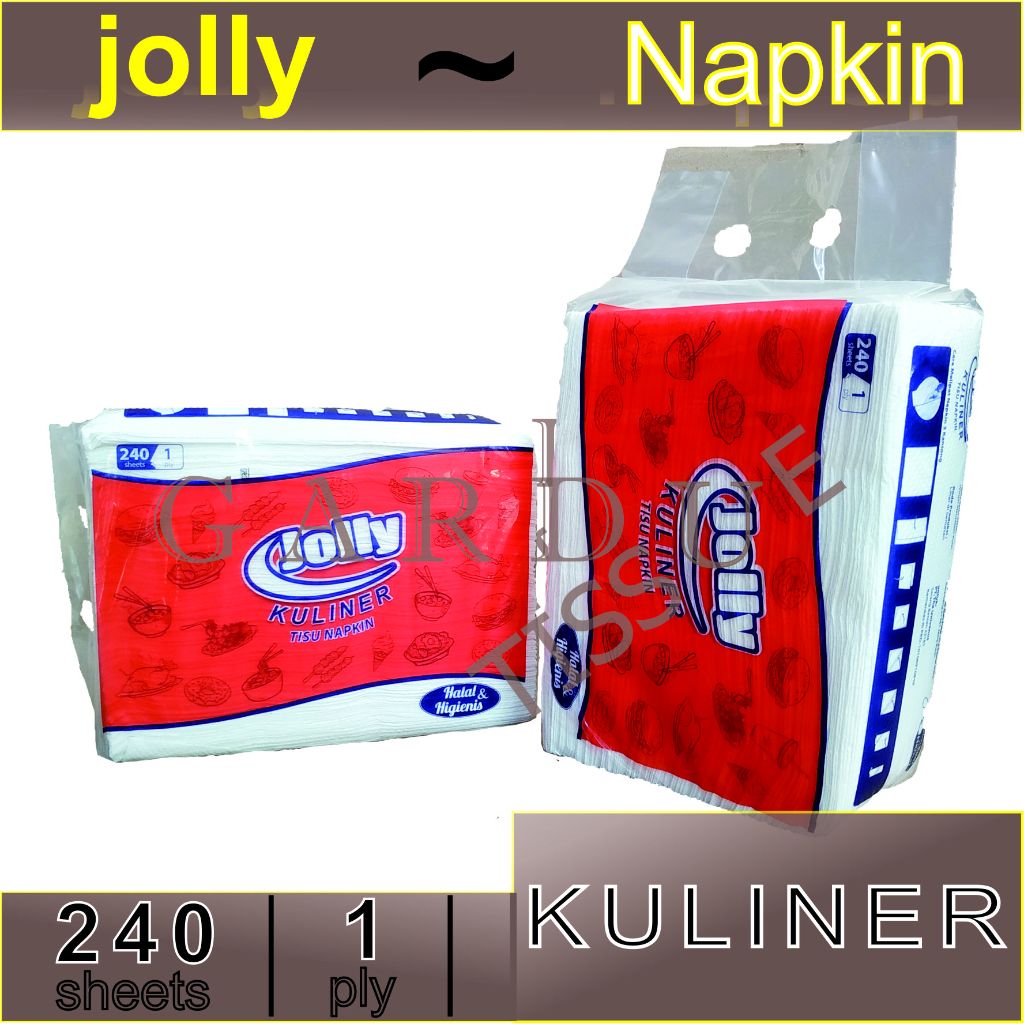 Jolly Napkin Tissue 240sheets (retail/unit) | Shopee Philippines