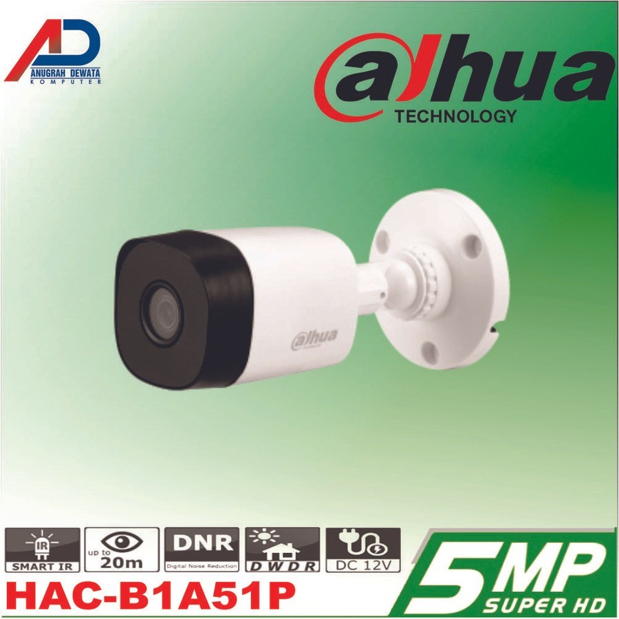5mp DAHUA HAC-B1A51P HDCVI OUTDOOR CCTV CAMERA | Shopee Philippines
