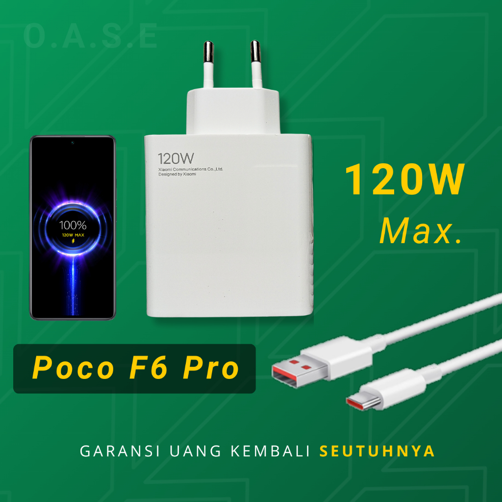 Poco F6 Pro Turbo Charging 120W Charger 120 Watt Hyper Charge | Shopee ...
