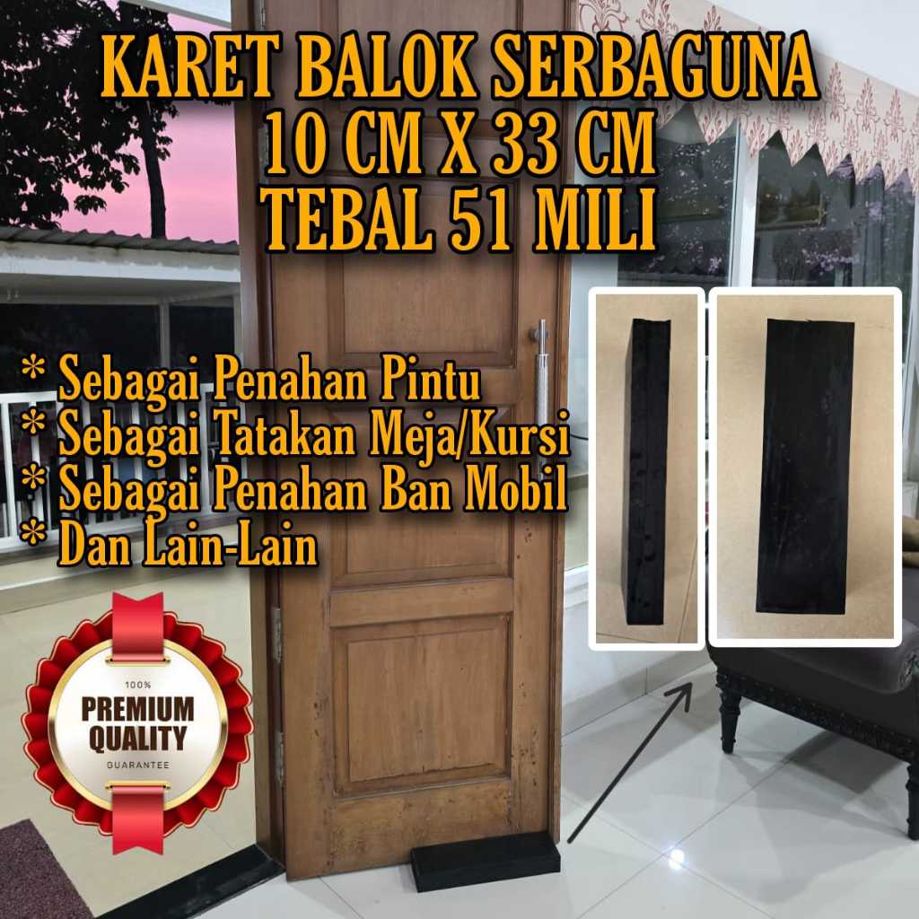 MULTIPURPOSE BEAM RUBBER 33CM X 10CM 51MM THICK BLACK | Shopee Philippines