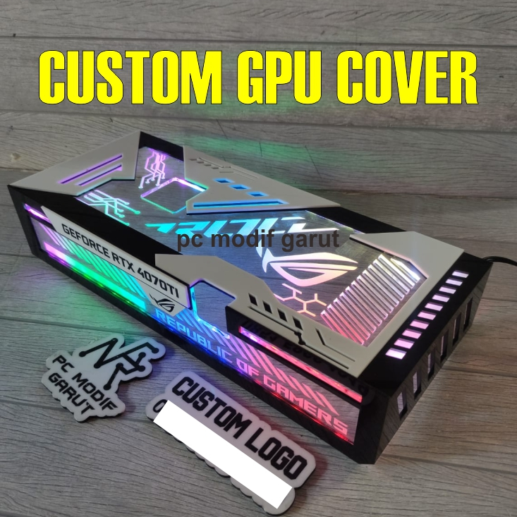 Gpu COVER VGA COVER TRANSPRANT EDITION CUSTOM LOGO LED ARGB | Shopee ...