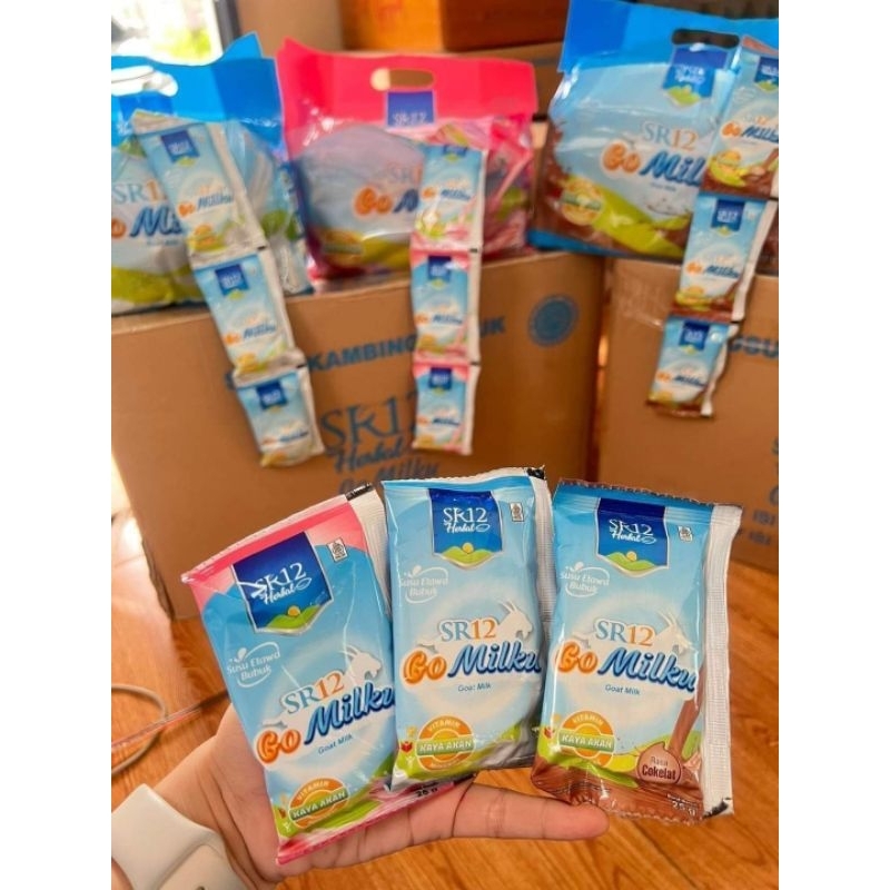 Sr12 Go Milku Premium Etawa Goat Milk Sachet Packaging for Children and ...
