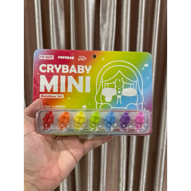 Pop BEAN POP MART CRYBABY MINI RAINBOW ORI | Shopee Philippines