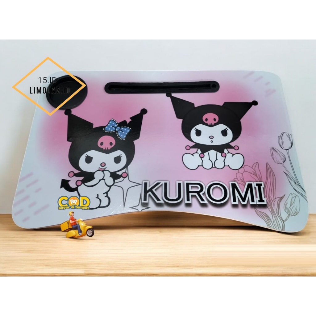 Character FOLDING TABLE CHARACTER STUDY TABLE KUROMI PINK LAPTOP TABLE ...